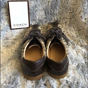 Shoes | Coach C Logo Leather Shoes | Poshmark